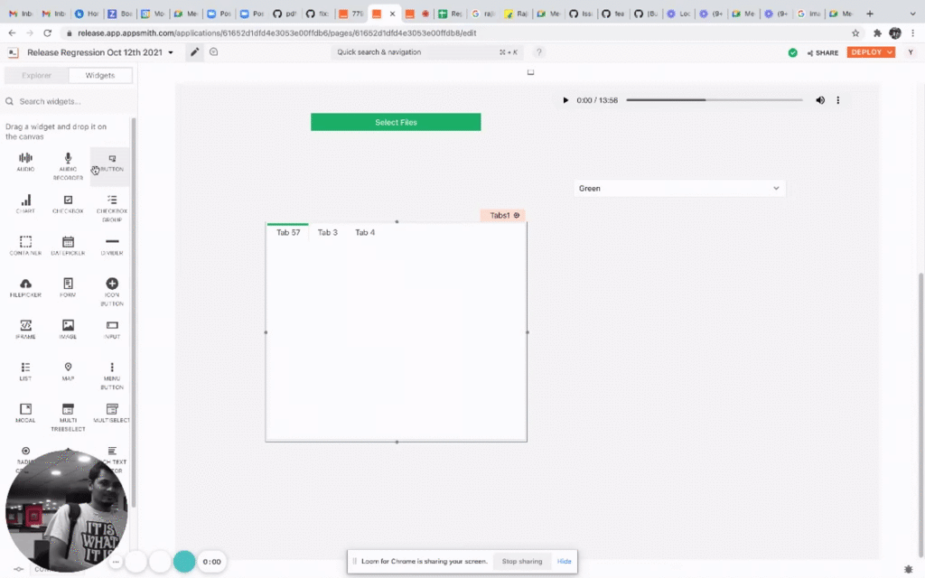 Bug By Default Dragging And Dropping Audio Recorder Widget Press To Get Permission Message