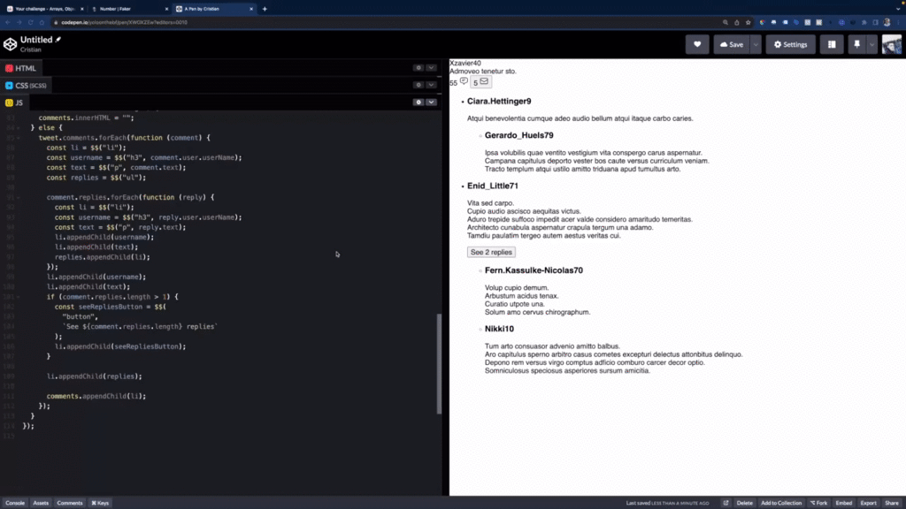 Show And Hide Replies Javascript For Beginners Ii · Developer Pro 