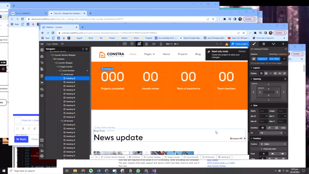 How do I change the numbers in the counter animations? - General ...