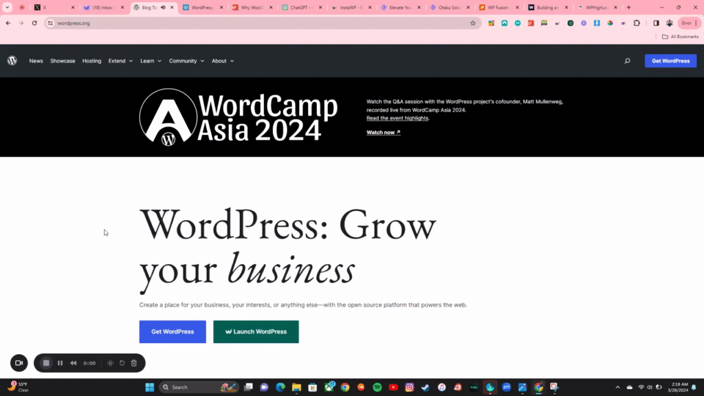 Welcome To WordPress! - ⬇️🌐WordPress Wizardry🌐⬇️ · Road To SWaaSPrenuership💸📈🫂