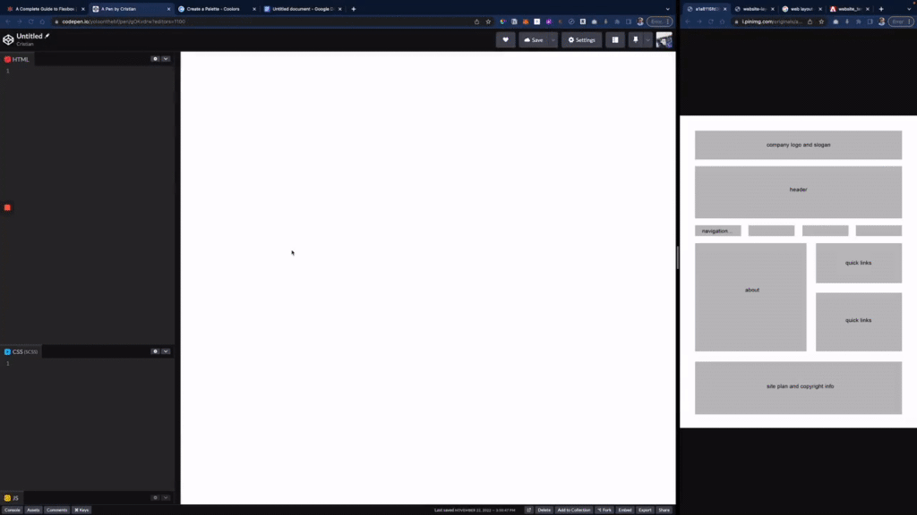 Flexbox layout example 1 - HTML and CSS Fundamentals · Developer Pro