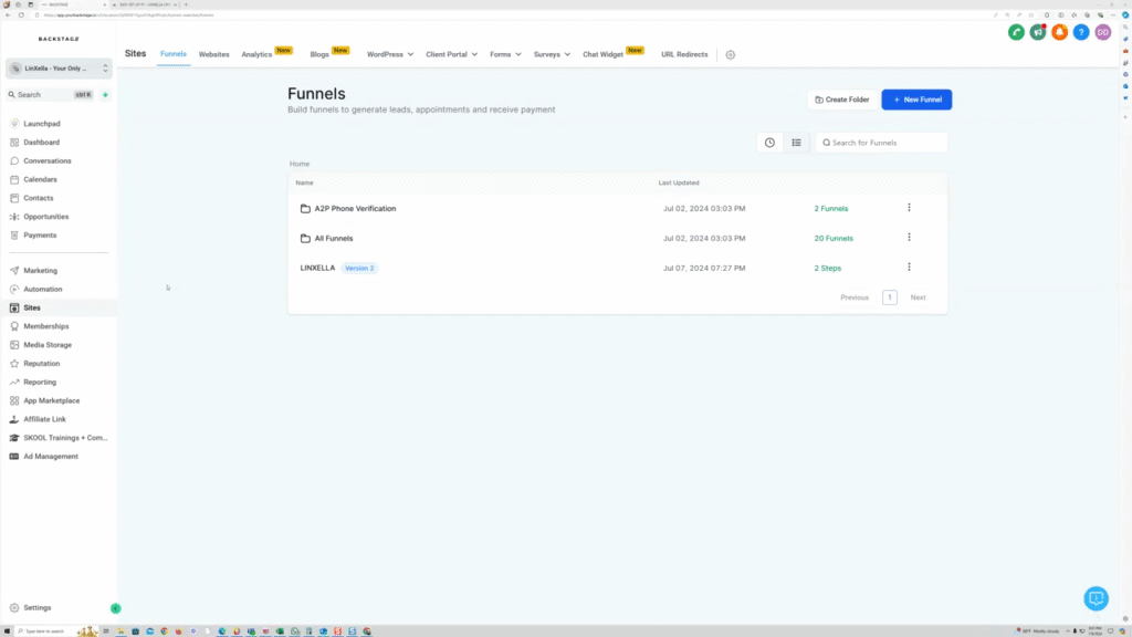 EASY STEP #2 ADD A DOMAIN - LINXELLA ONBOARDING · BACKSTAGE
