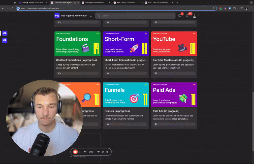 Private Coaching - Start Here (Introduction) · Web Agency Accelerator (FREE)