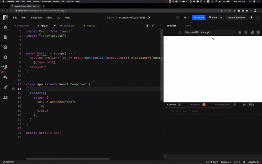 Using State in React - React · Developer Pro