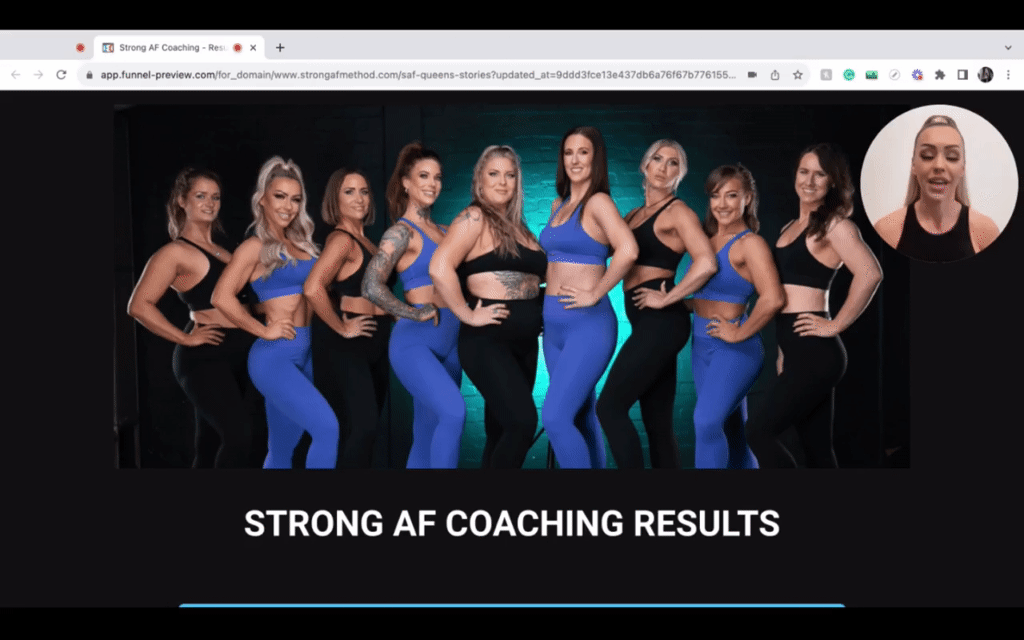 1:1 personal coaching overview - Looking for 1:1 coaching? · Strong AF Sisterhood