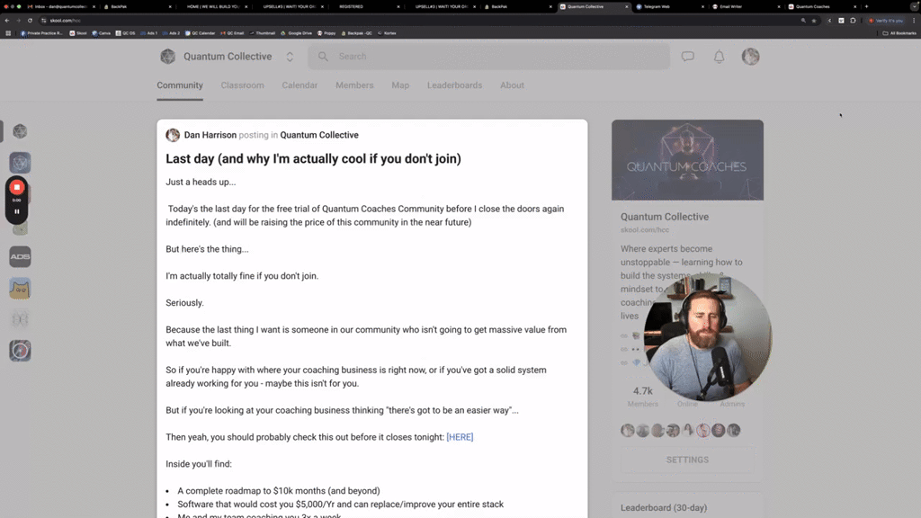 Last day (and why I'm actually cool if you don't join) · Quantum Collective