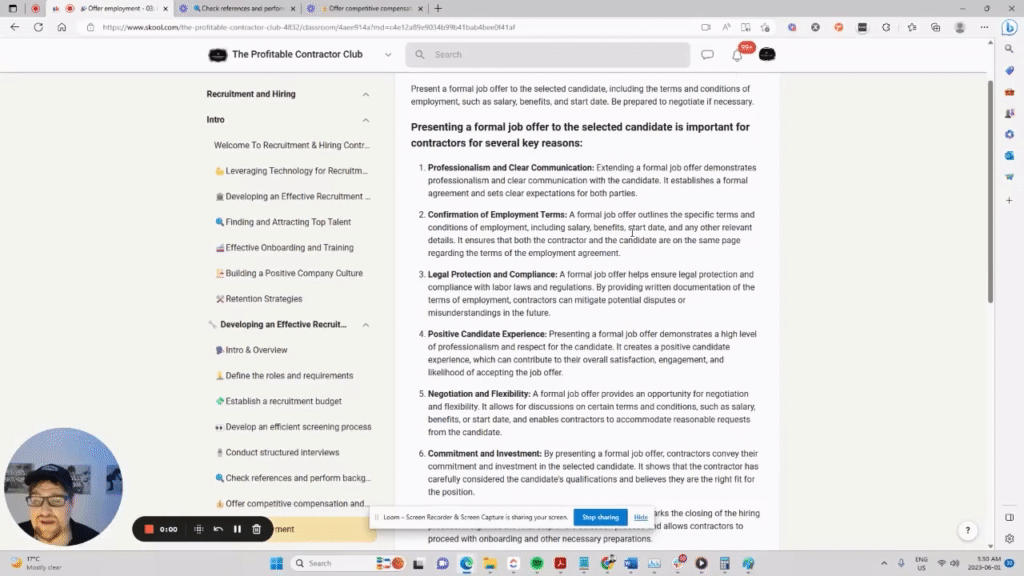 🎉Offer employment - ⚒️Pro Hire Ai - Recruitment & Hiring · Contractor AI Accelerator Pro