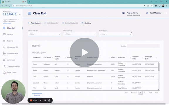 How do I add a teacher to the Reading Horizons Elevate Software?