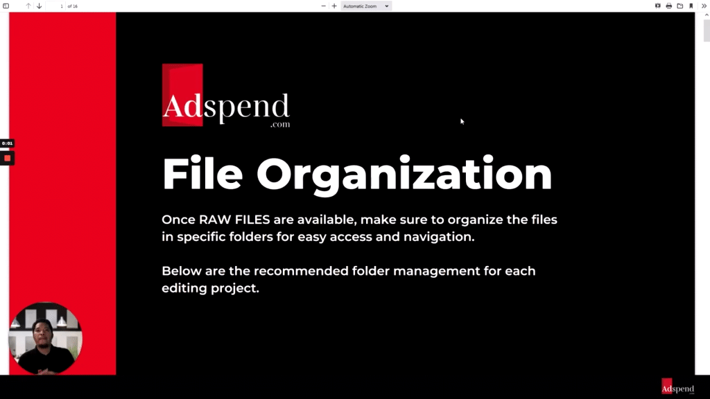 Organizing Files and Folders Before Editing - YouTube Ads Mini-Course ...
