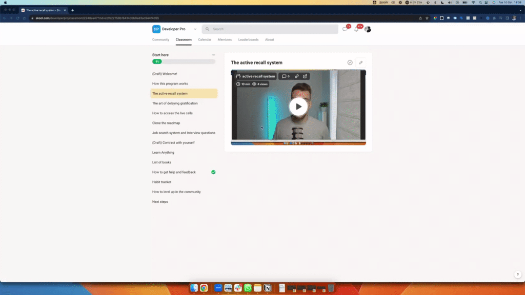 Check off the videos you completed - Start here · Developer Pro