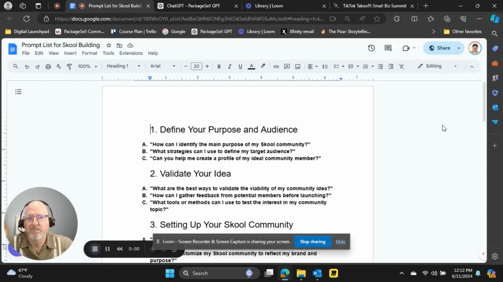 AI Prompts to Help Build Your Skool · Creator Kashflow Circle