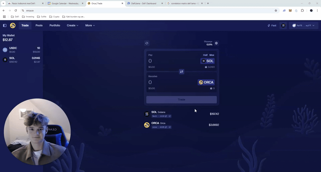 Orca (sol) - Oprettelse af Liquidity Pools · Passiv Indkomst med DeFi