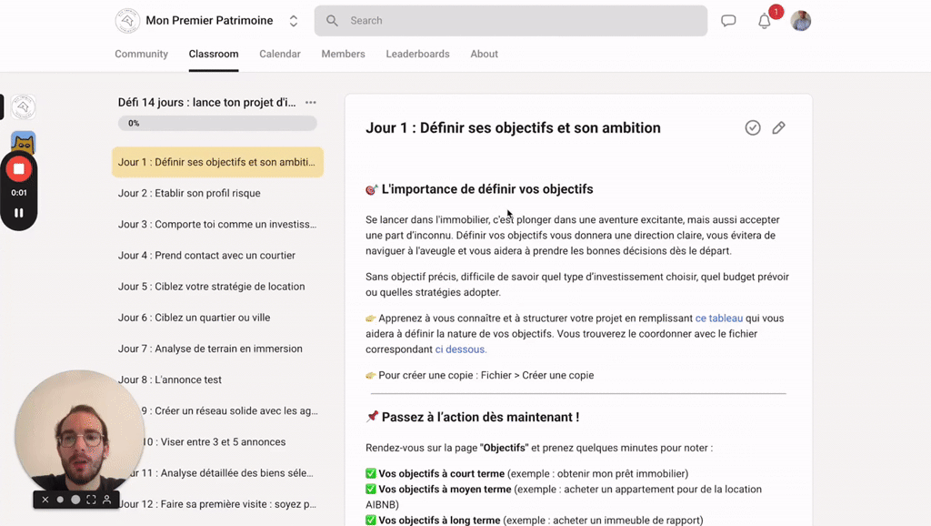 Jour 1 : Définir ses objectifs et son ambition - Défi 14 jours : lance ...