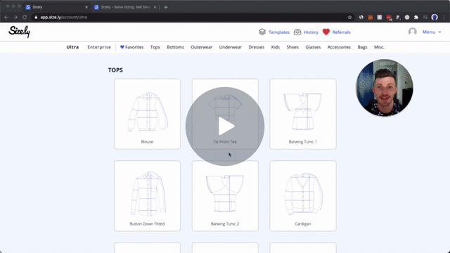 Template Creation - Sizely Docs