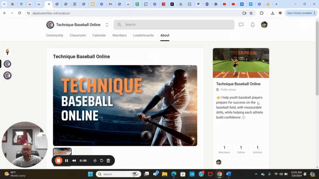 Welcome To Technique Baseball Online - Introduction · Technique Baseball Online