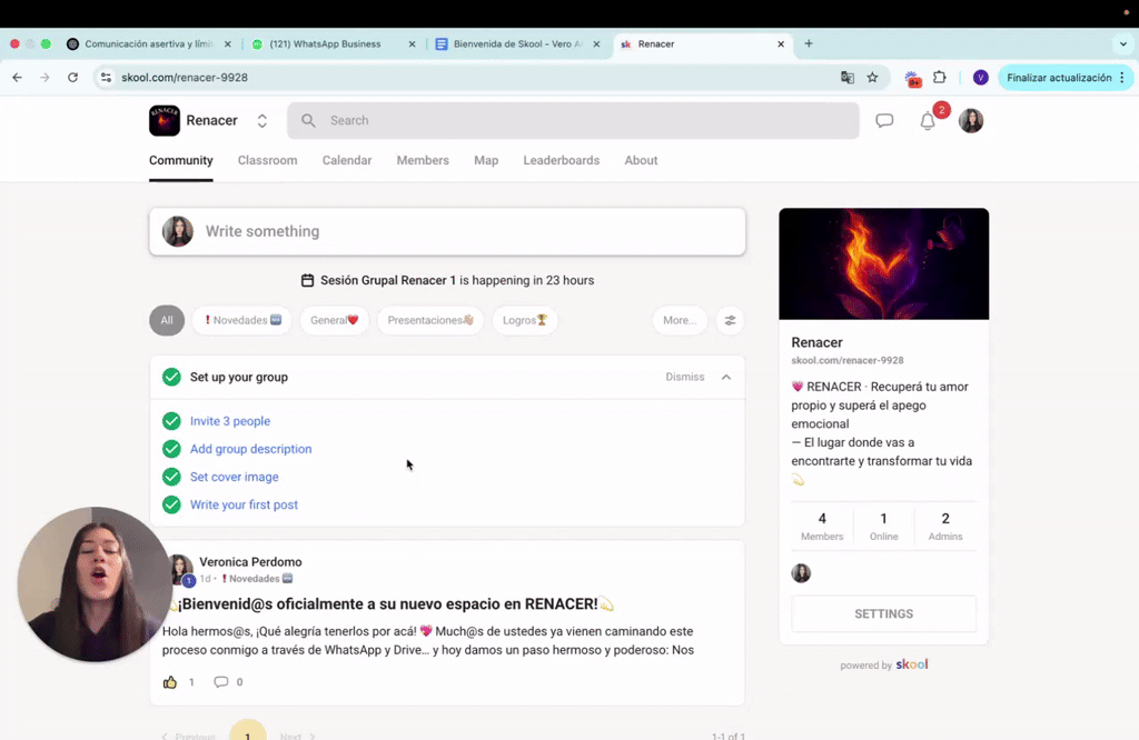 🚀 | Cómo Funciona Skool? - Empieza aqui · Renacer