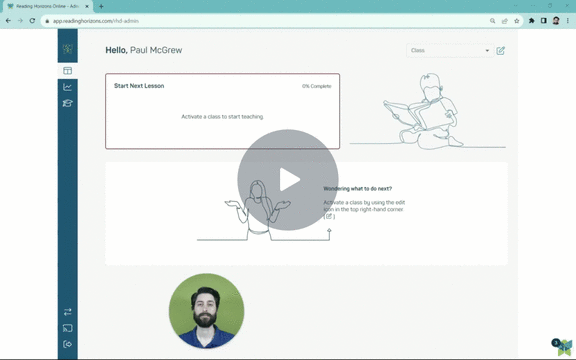 Setting up a Class in the Reading Horizons Discovery Software