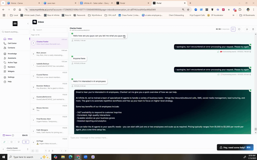 Figured out something, and my text agents are working now. · Assistable.ai