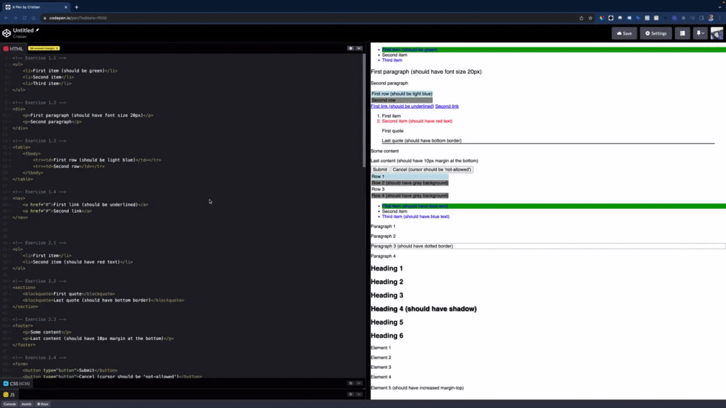 👟 nth-child, first-child, last-child cardio - HTML and CSS Fundamentals · Developer Pro