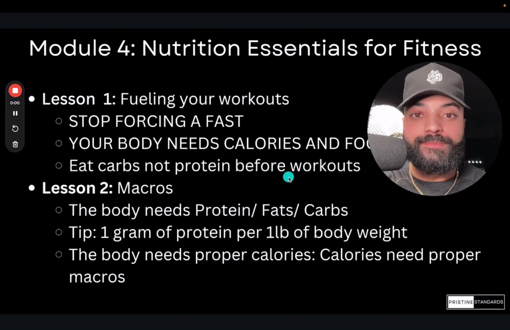 Nutrition Essentials For Fitness - Fitness Mastery Blueprint · Pristine Standards