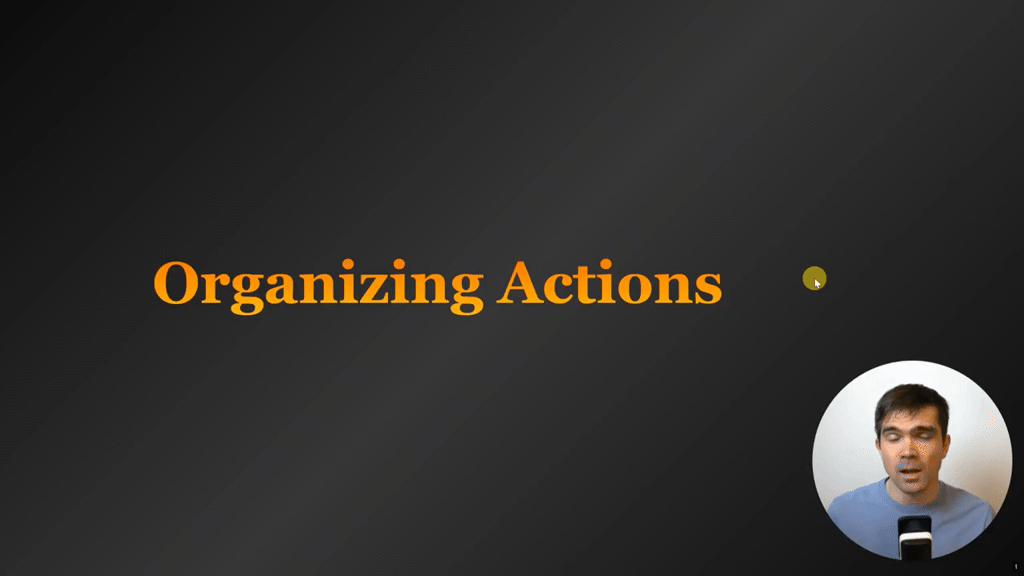 7. Organizing Actions - Blender Python for Artists · CG Python Academy ...