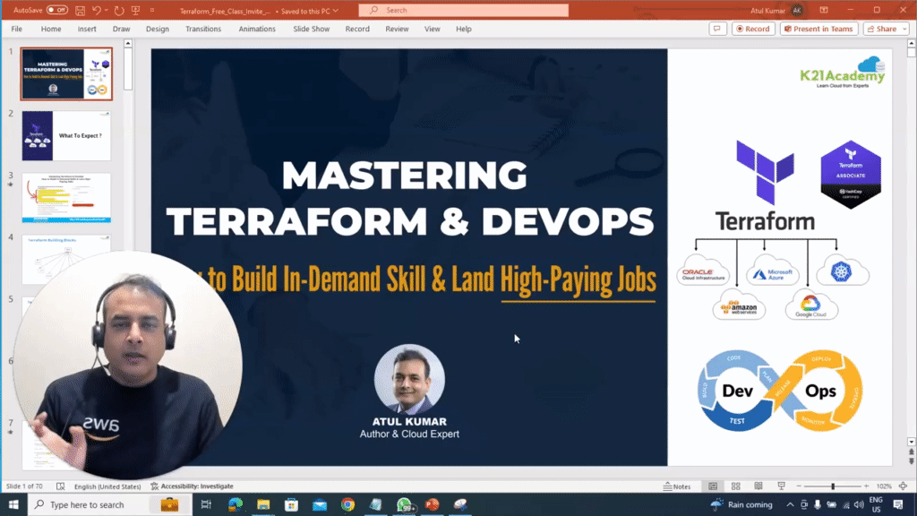 FREE Class Invite on Terraform for Cloud Automation · K21Academy.com