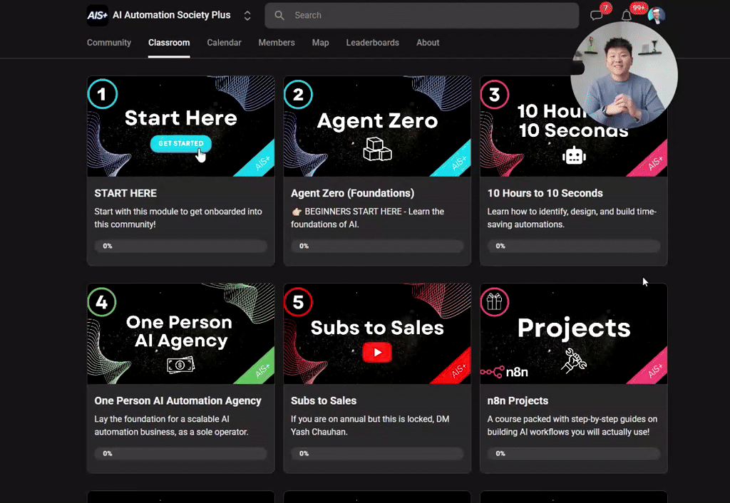 Here’s a way to get my AI agency course for $94 · AI Automation Society