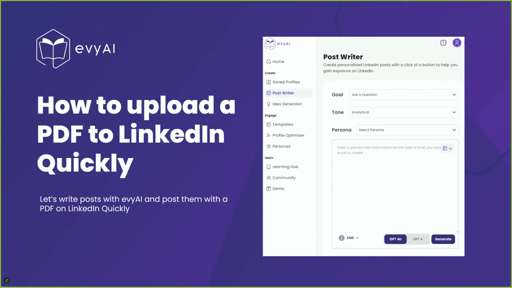 How to upload a PDF on LinkedIn with your Business Networking One Sheet ...