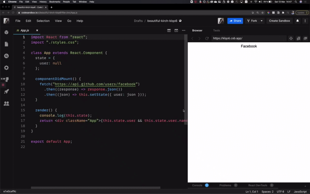 Async Await Code Pattern 1 - React · Developer Pro