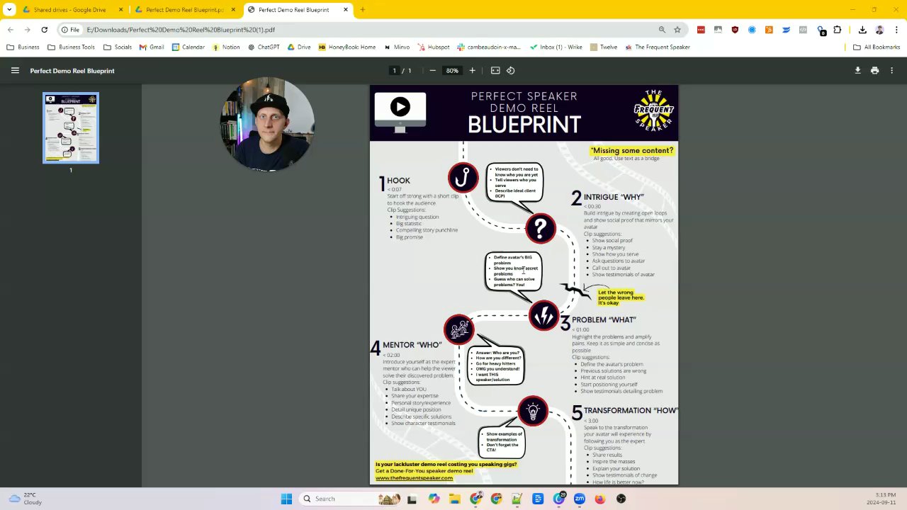 The Perfect Demo Reel Blueprint - Speaker Business Resources · The ...