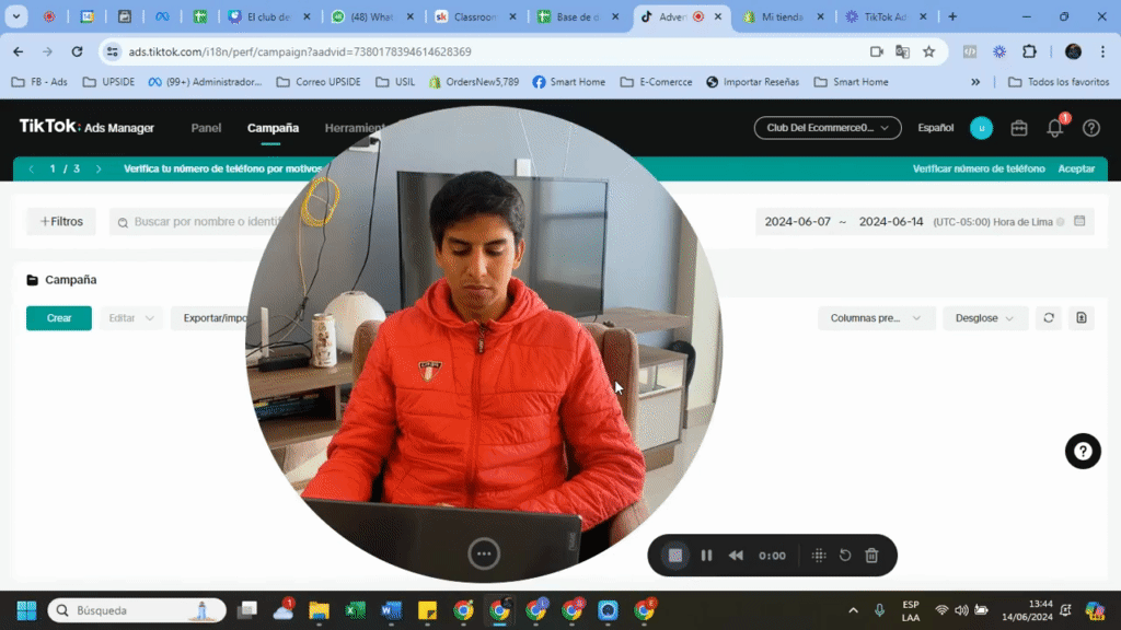 Creando nuestra primera campaña en TikTok Ads - Modulo #7 - Tiktok ADS Desde 0 · El Club Del ...