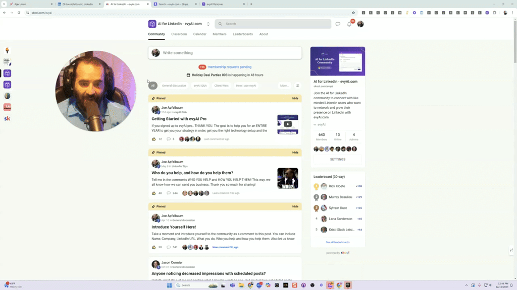 How to use Skool - Best Practices · AI for LinkedIn - evyAI.com