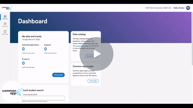 Control Center application configuration - question configuration