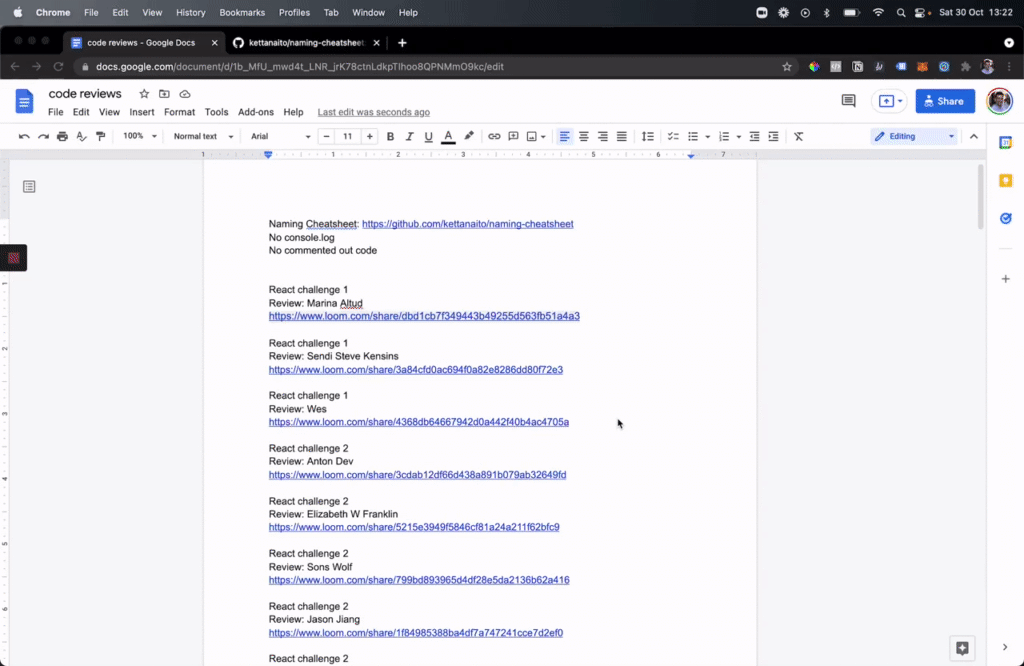 Self Review - React · Developer Pro